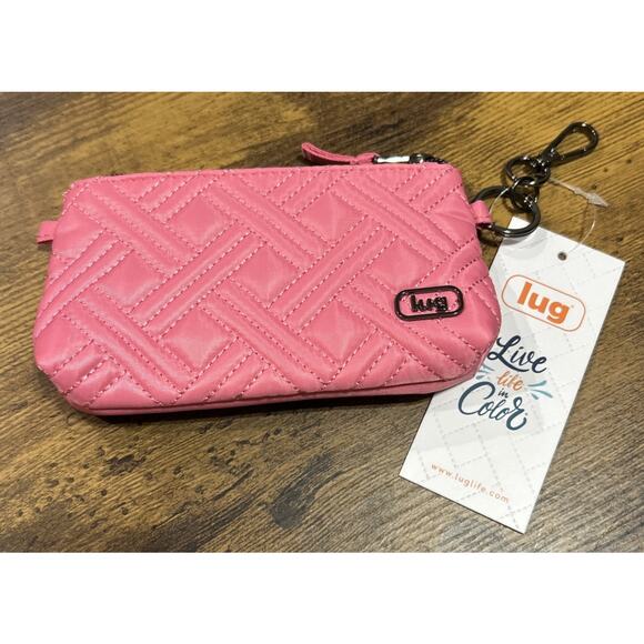 lug | Bags | Lug Pink Rfid Metro Xl Id Pouch Wallet New | Poshmark